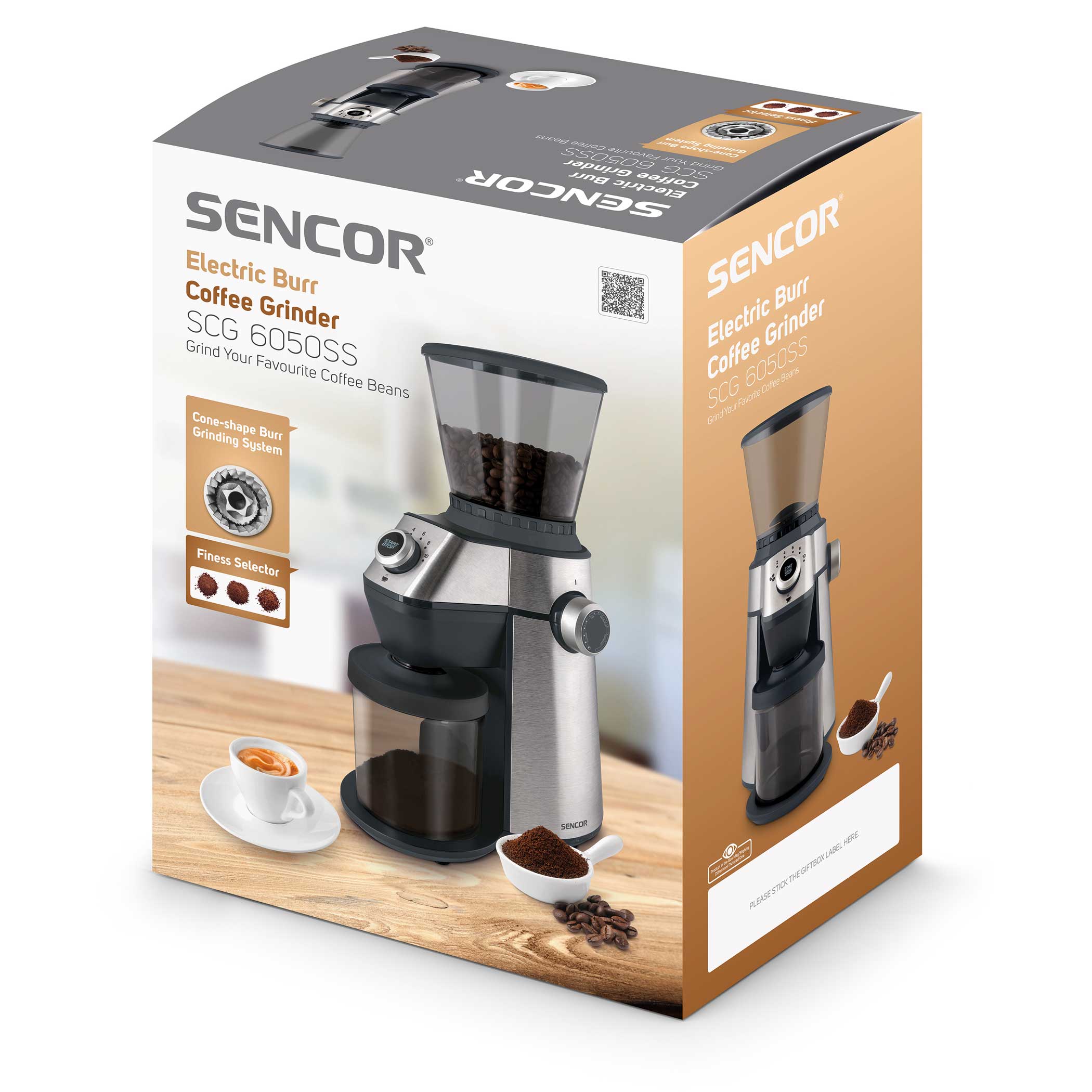 Electric Coffee Grinder | SCG 6050SS | Sencor.com