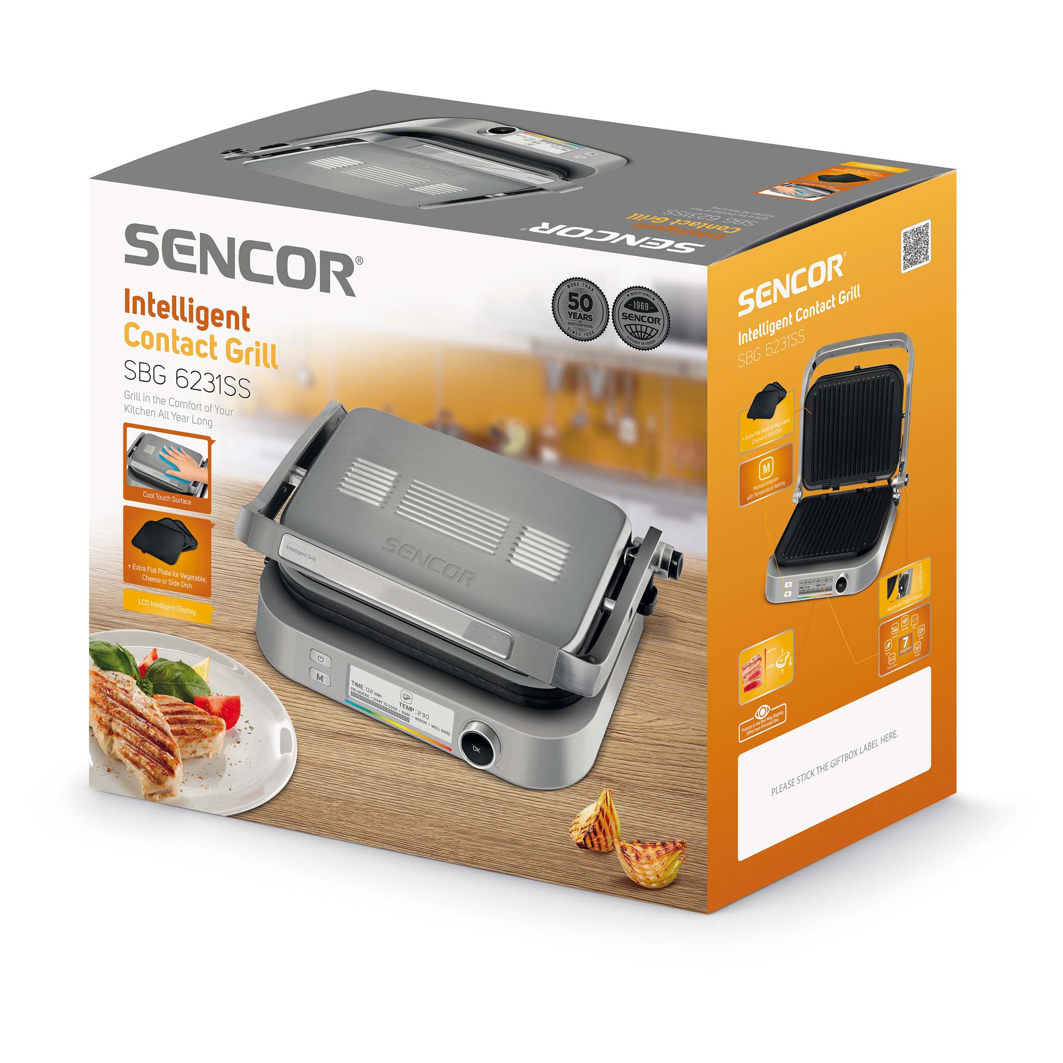 Intelligent Contact Grill | SBG 6231SS | Sencor.com