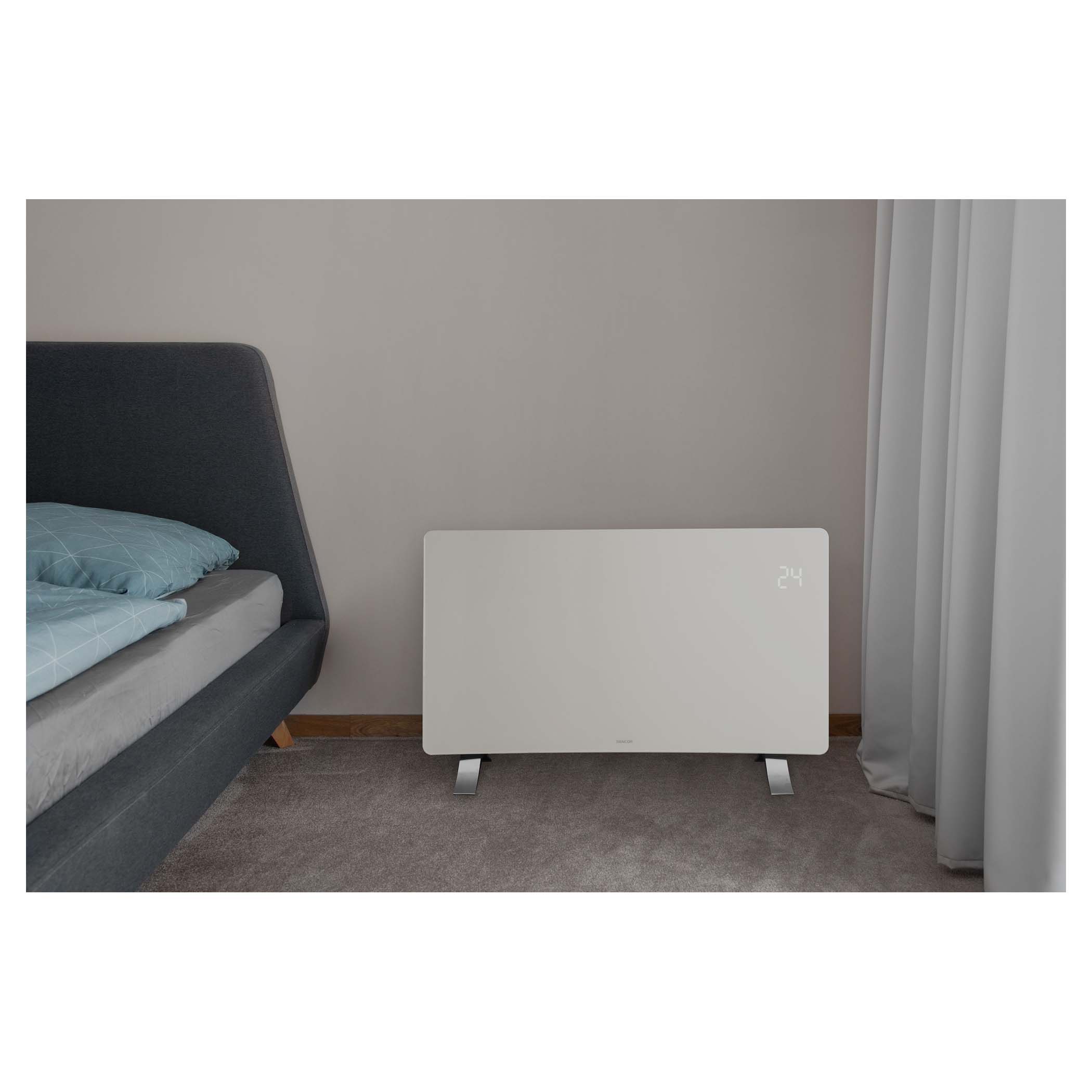 Smart Wi-Fi glass convection heater | SCF 4740WH | Sencor.com