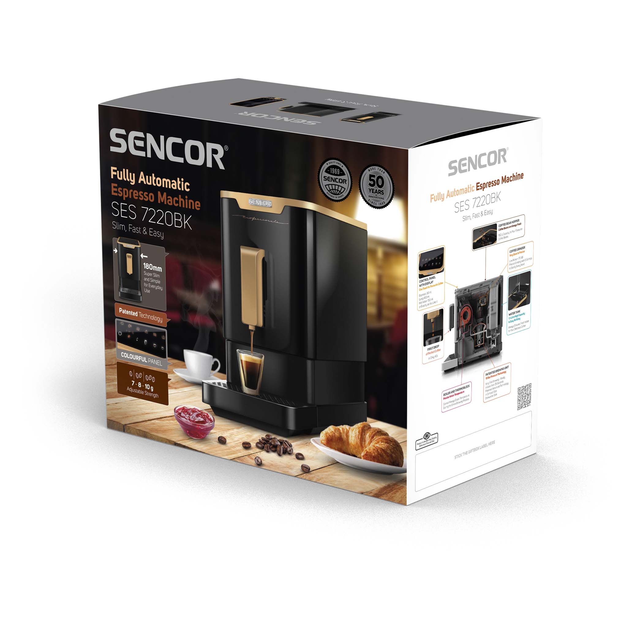 Automatic Espresso Maker | SES 7220BK | Sencor.com