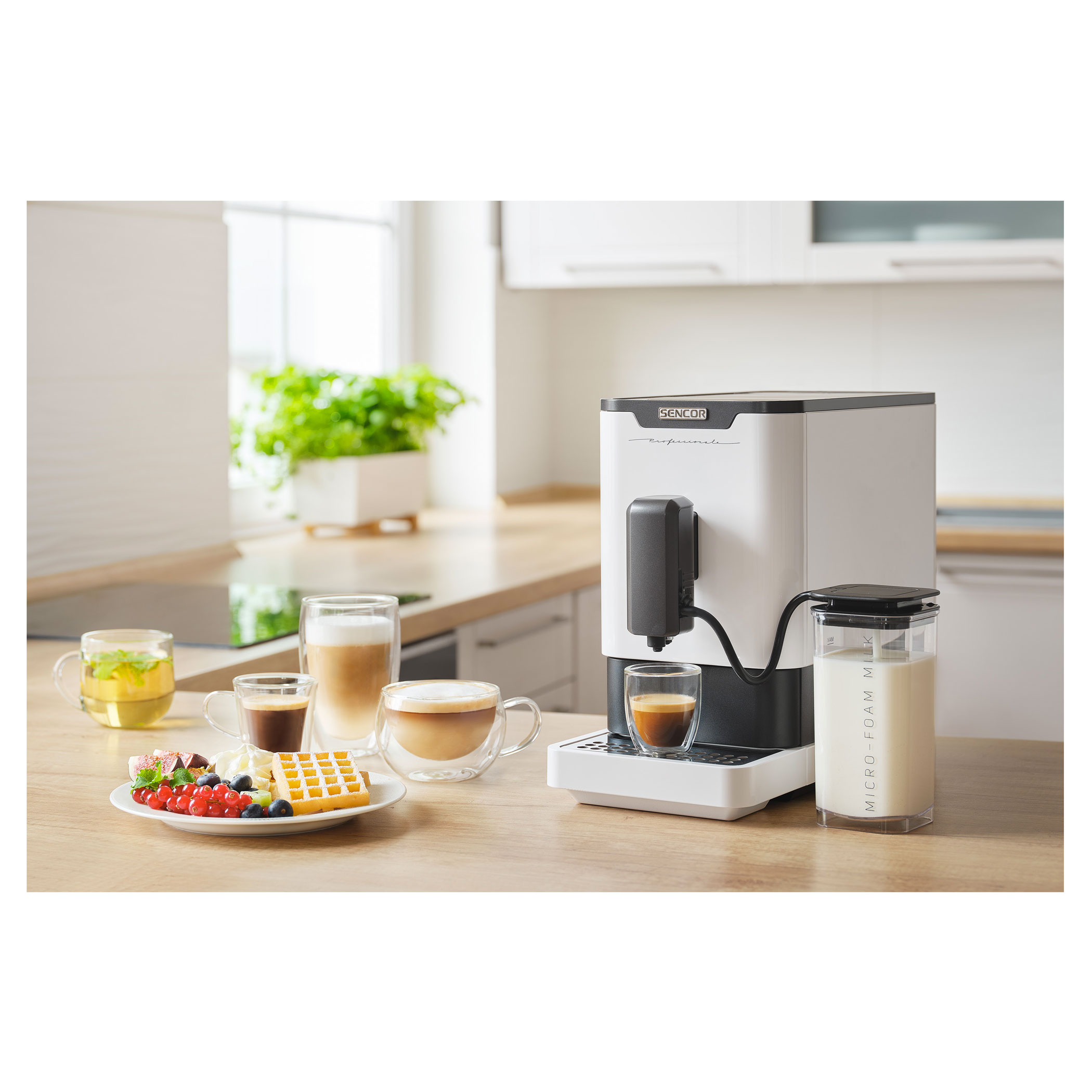 Automatic Espresso/Cappuccino Machine | SES 9210WH | Sencor.com