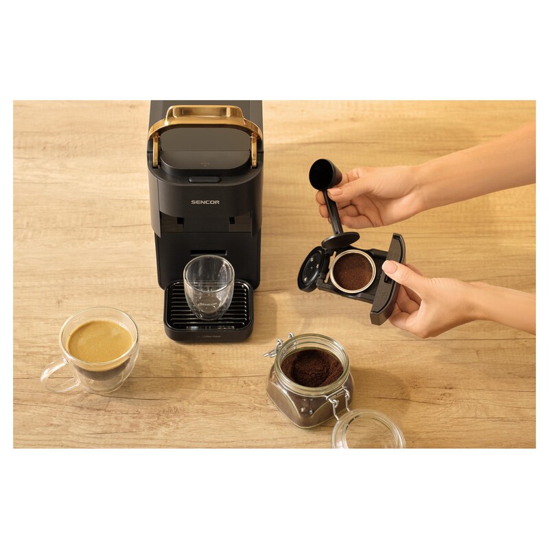 Multi-Capsule Coffee Machine 3 in 1 | SCC 1000BK | Sencor.com