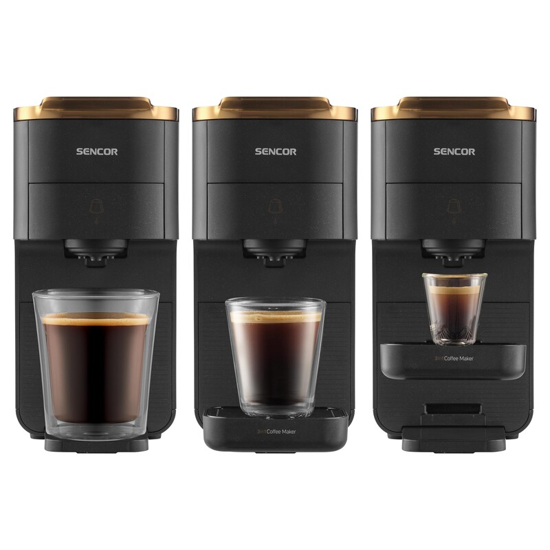 Multi-Capsule Coffee Machine 3 in 1 | SCC 1000BK | Sencor.com
