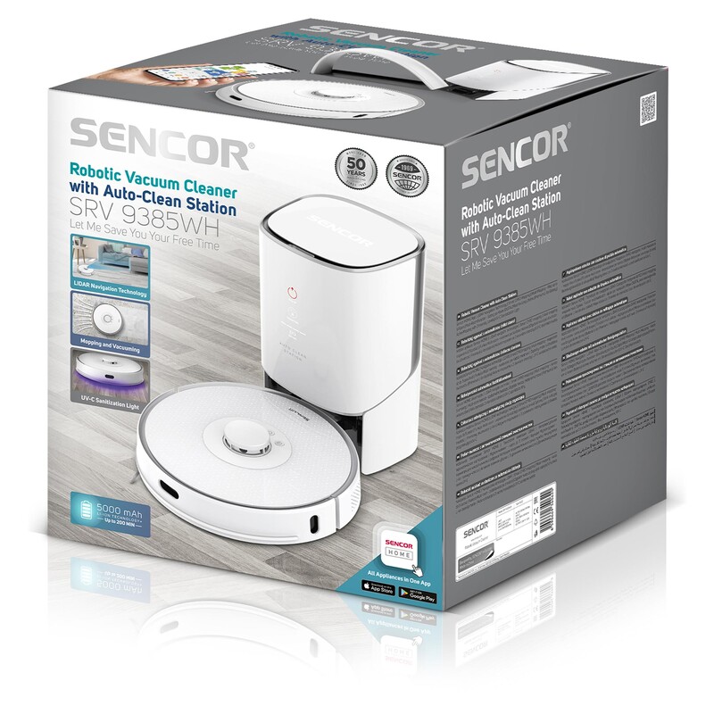 Robotic vacuum cleaner | SRV 9385WH | Sencor.com